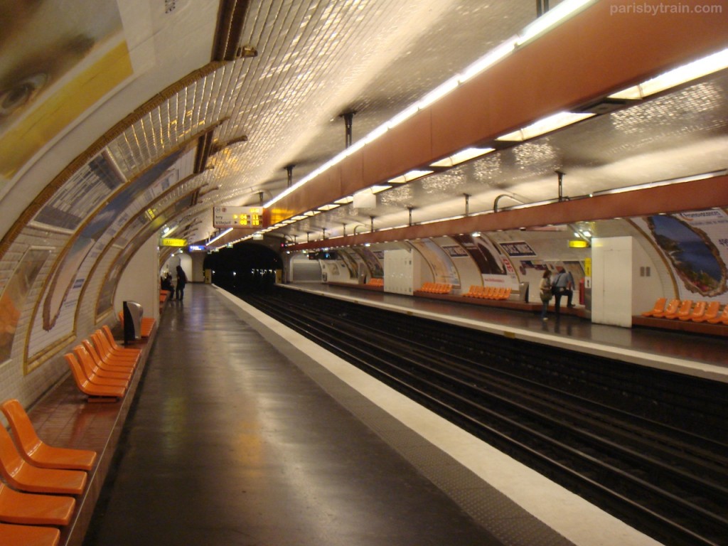 Metro Station Line 8 Place Monge - Paris by Train