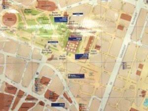 Exit Map Chatelet Les Halles - Paris by Train