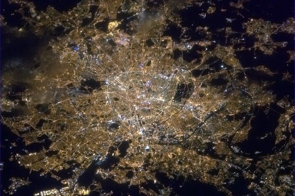 Photo - Paris Lights from Space - Paris by Train
