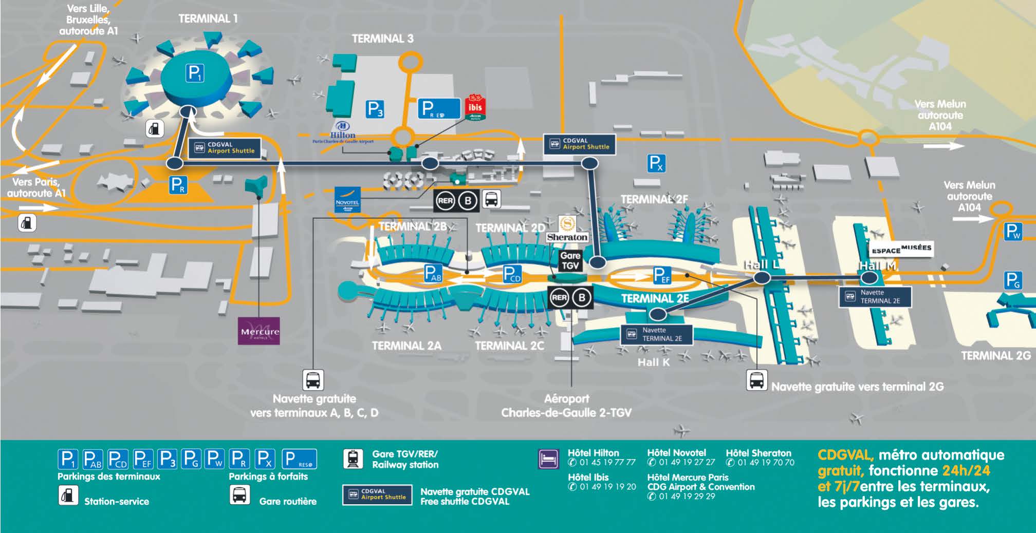 CDG MAP - Paris by Train