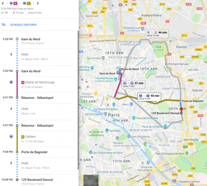 gare_du_nord-porte-de-bagnolet - Paris by Train
