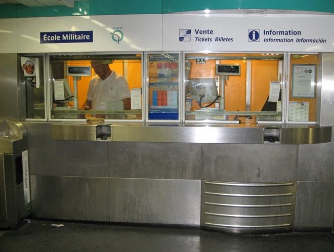 Paris Metro Ticket Window - Paris by Train