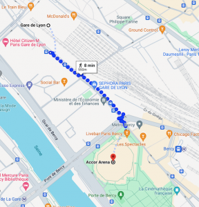 How to Get to Bercy Arena - Paris by Train