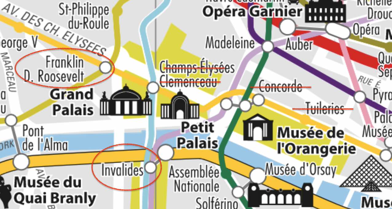 Grand Palais Metro RER Access Map - Paris by Train