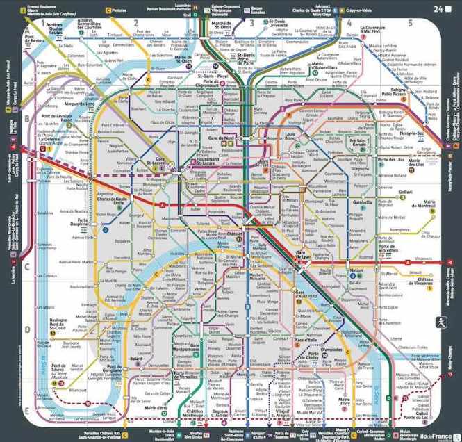 Paris Metro System Overview Image - Paris by Train